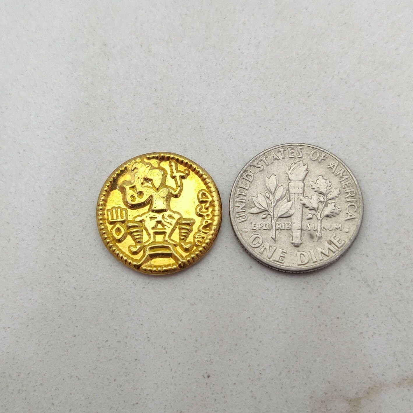 Antique Style 18k Gold Coin Finding Size 17MM Gold Coin - Etsy Australia