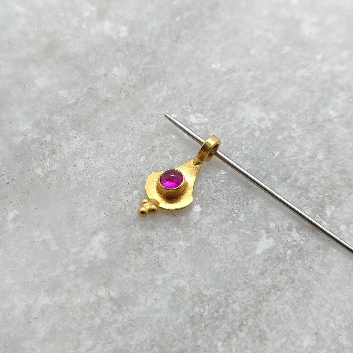 Dainty Charm Lantern Shape 18k Gold Charm, 5x10mm Size Tiny Charm ...
