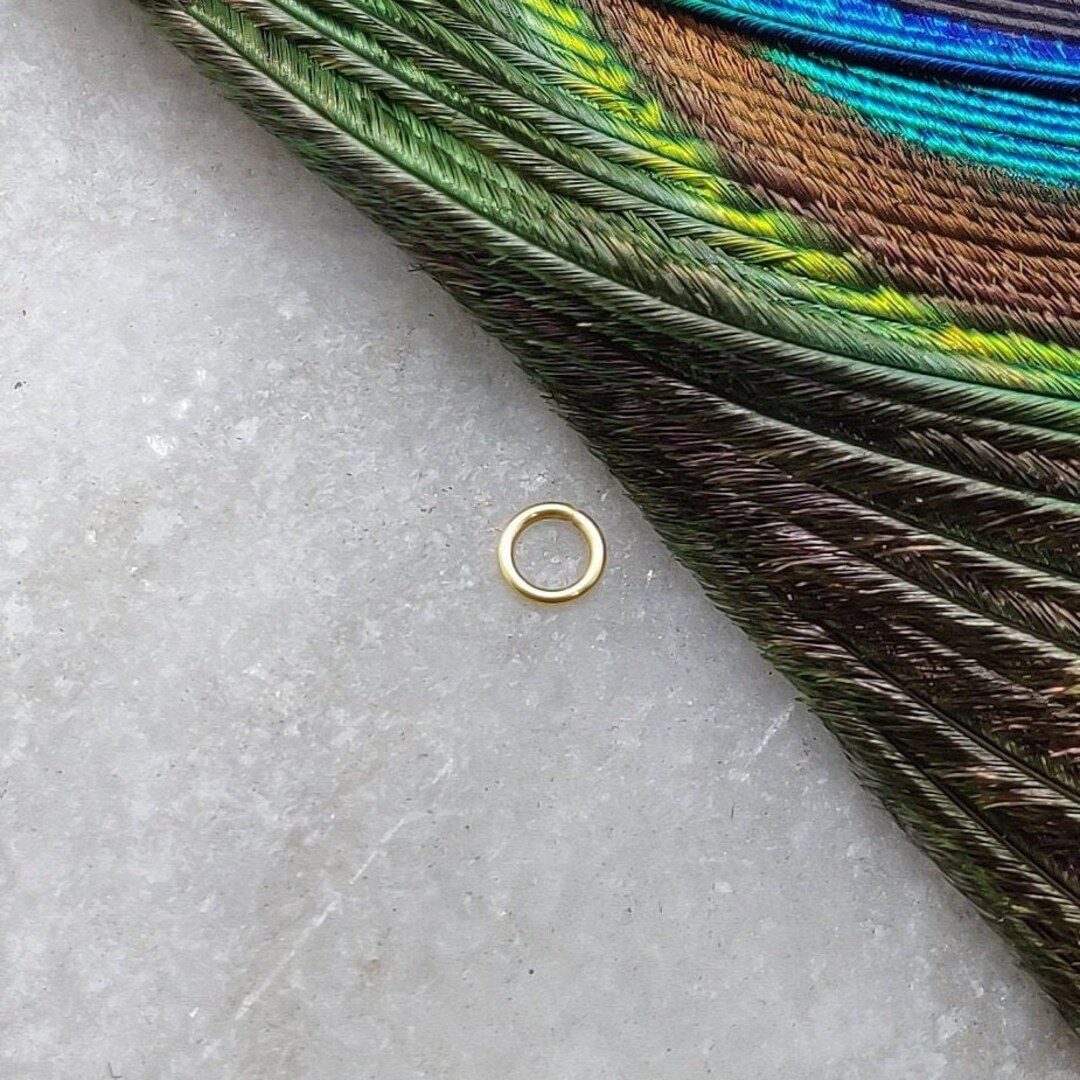 Handmade 18k Gold Jump Ring, 18k Gold Jump Ring Beads Size 3MM, Sold as ...