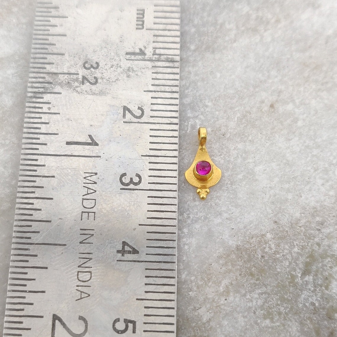 Dainty Charm Lantern Shape 18k Gold Charm, 5x10mm Size Tiny Charm ...