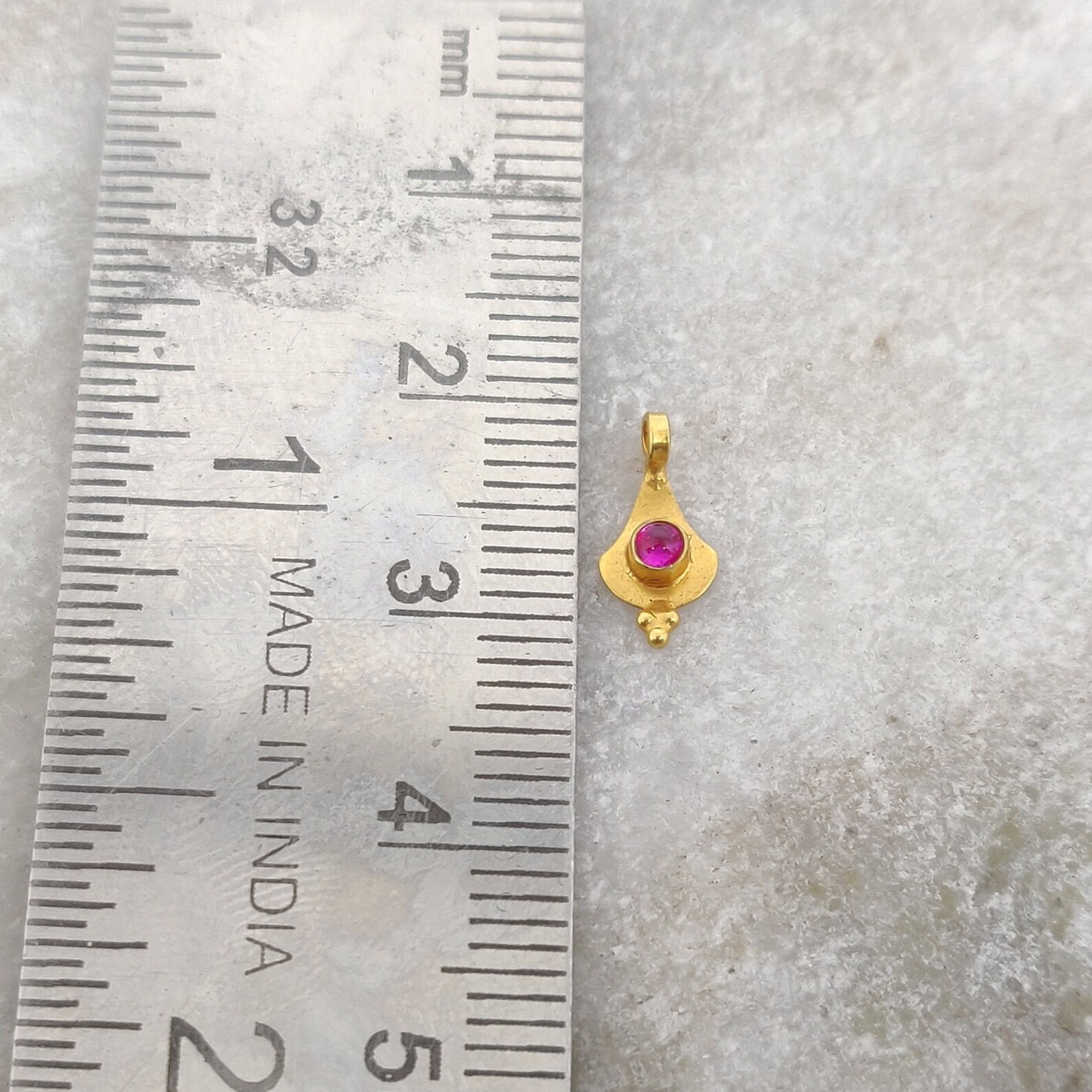 Dainty Charm Lantern Shape 18k Gold Charm, 5x10mm Size Tiny Charm ...