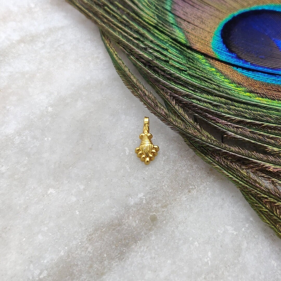 Handmade 18K Gold Charm | 18k Gold Charm Finding | 18k Gold Jewelry ...