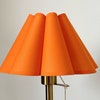 Wooden Pillar Pleated Table Lamp, Fabric Shade 110-240V for Bedroom ...