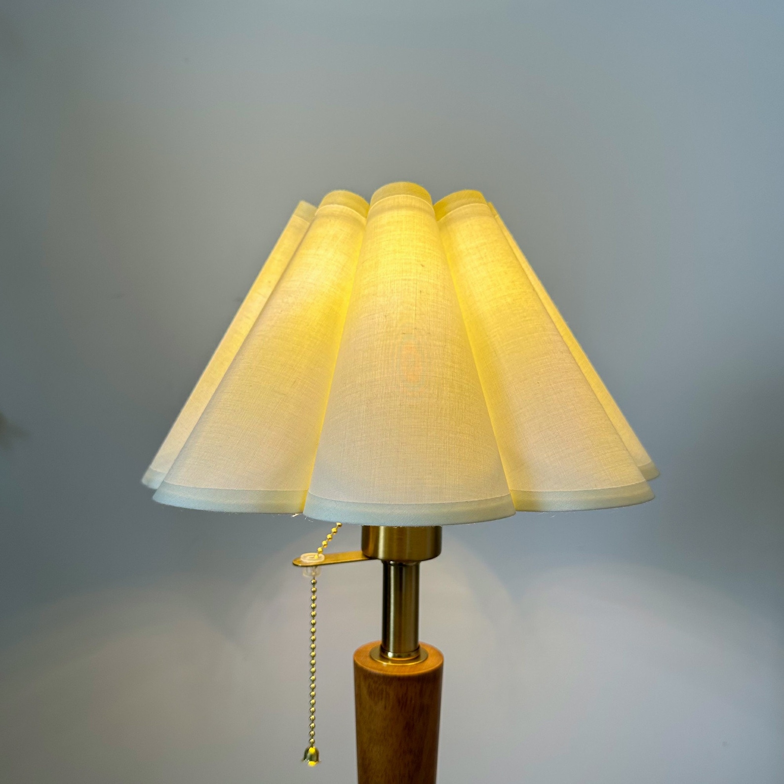 Cream Pleated Lampshade for Table Lamps Pendant Light PVC Fabric Petal ...