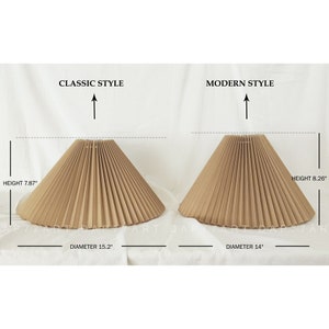 Pleated Lampshade Large Size for Table Lamps and Floor Lamps 9 - Etsy