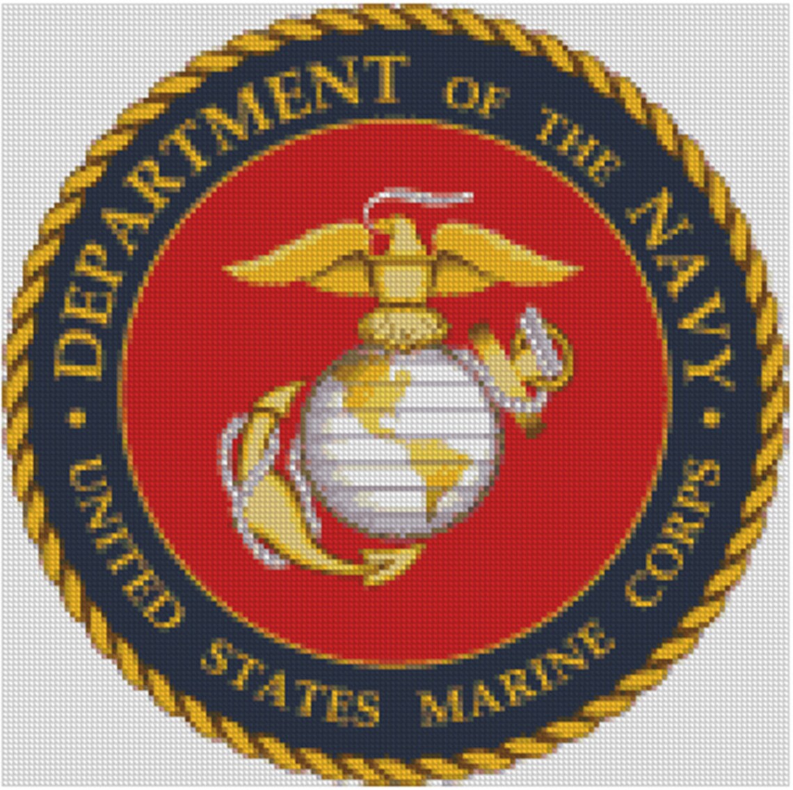 Cross stitch chart Pattern US Marine Corps Navy Seals | Etsy