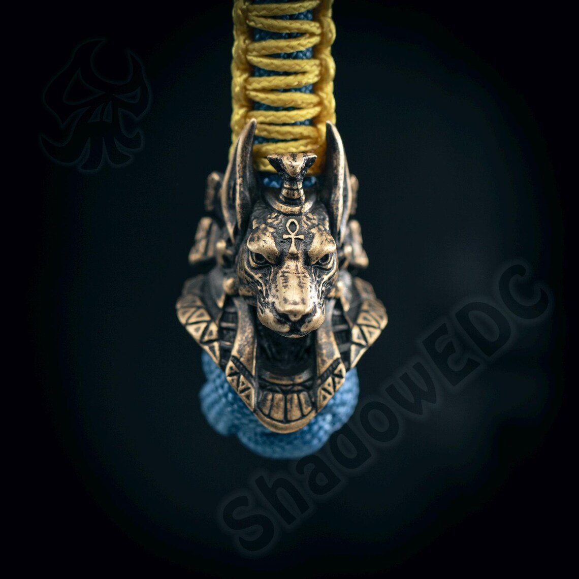 Anubis Paracord Bead: Egyptian God of Death, Knife/bracelet Lanyard - Etsy
