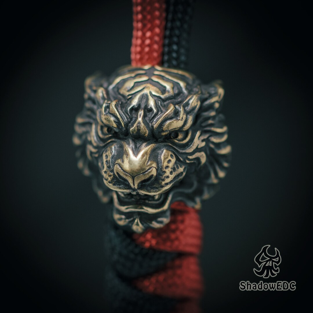 Paracord Bead Tiger for Knife, Bracelet, and EDC Gears - Etsy