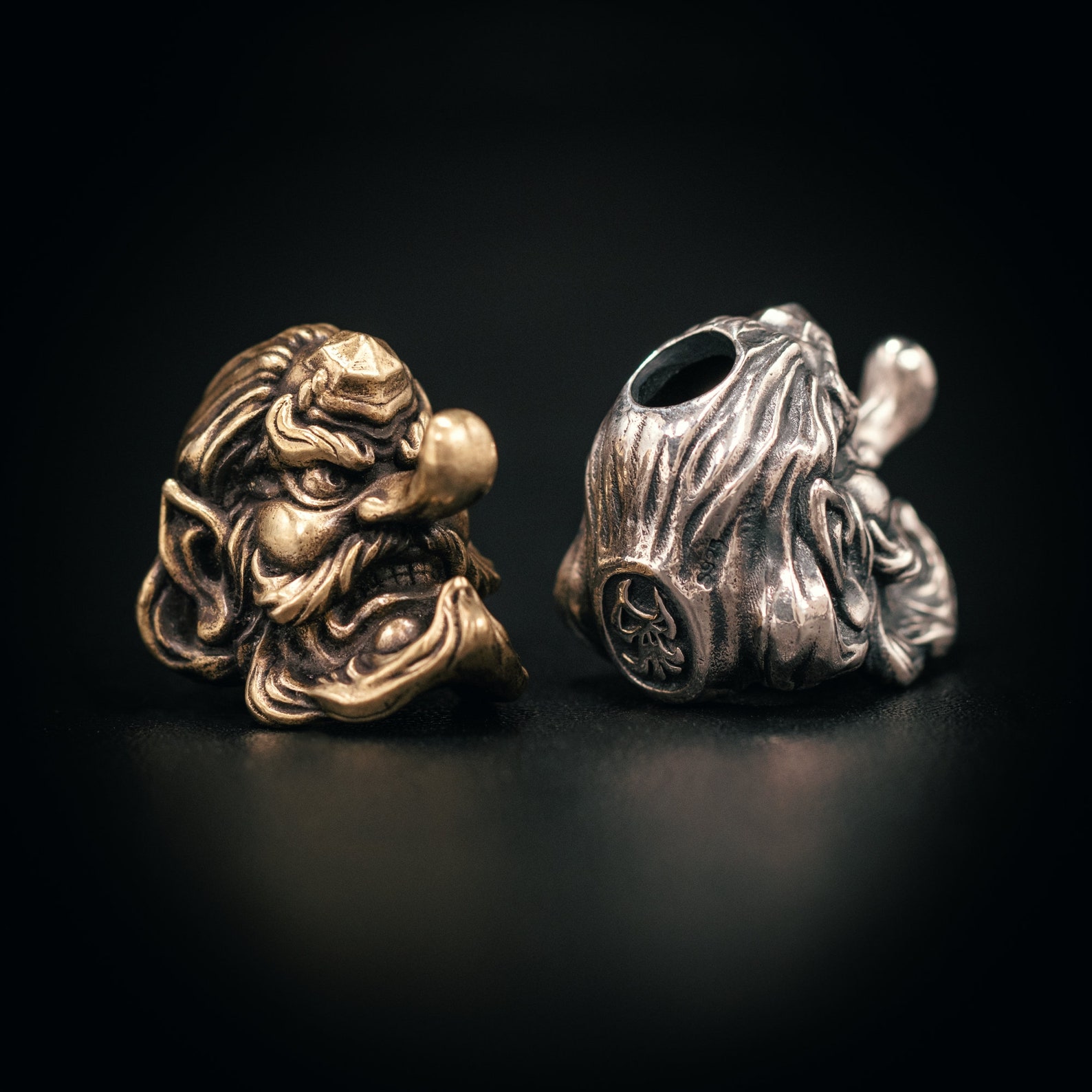 Paracord Bead Tengu 天狗 てんぐ for Knife, Bracelet, Necklace and EDC Gears ...