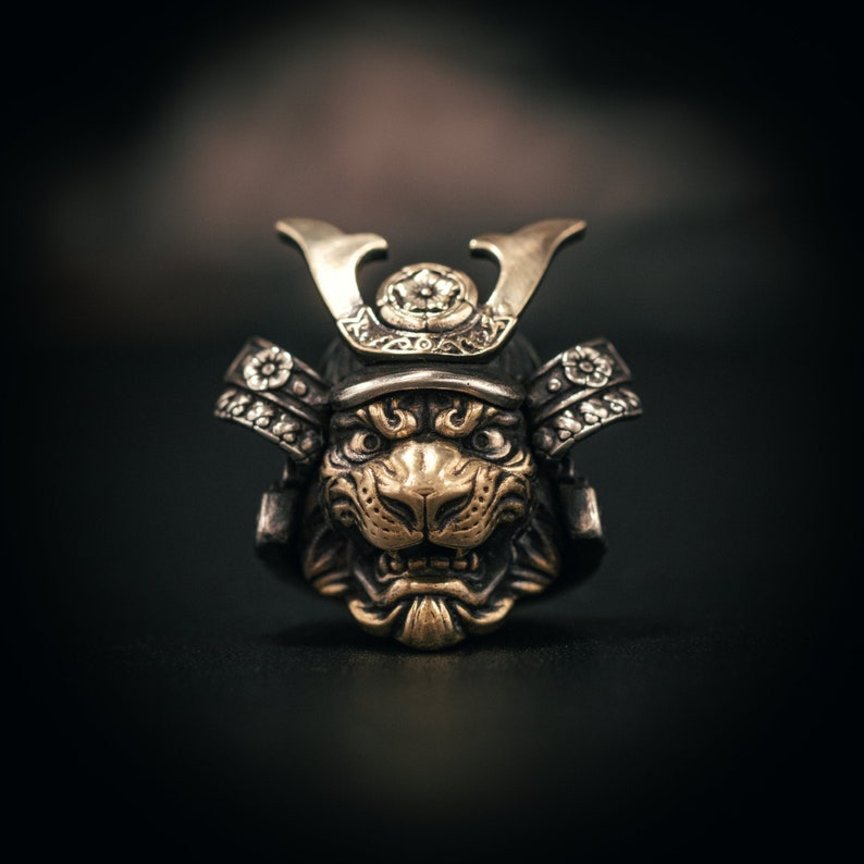 Japanese Tiger Samurai Paracord Bead – White Brass & Brass Fusion | EDC ...