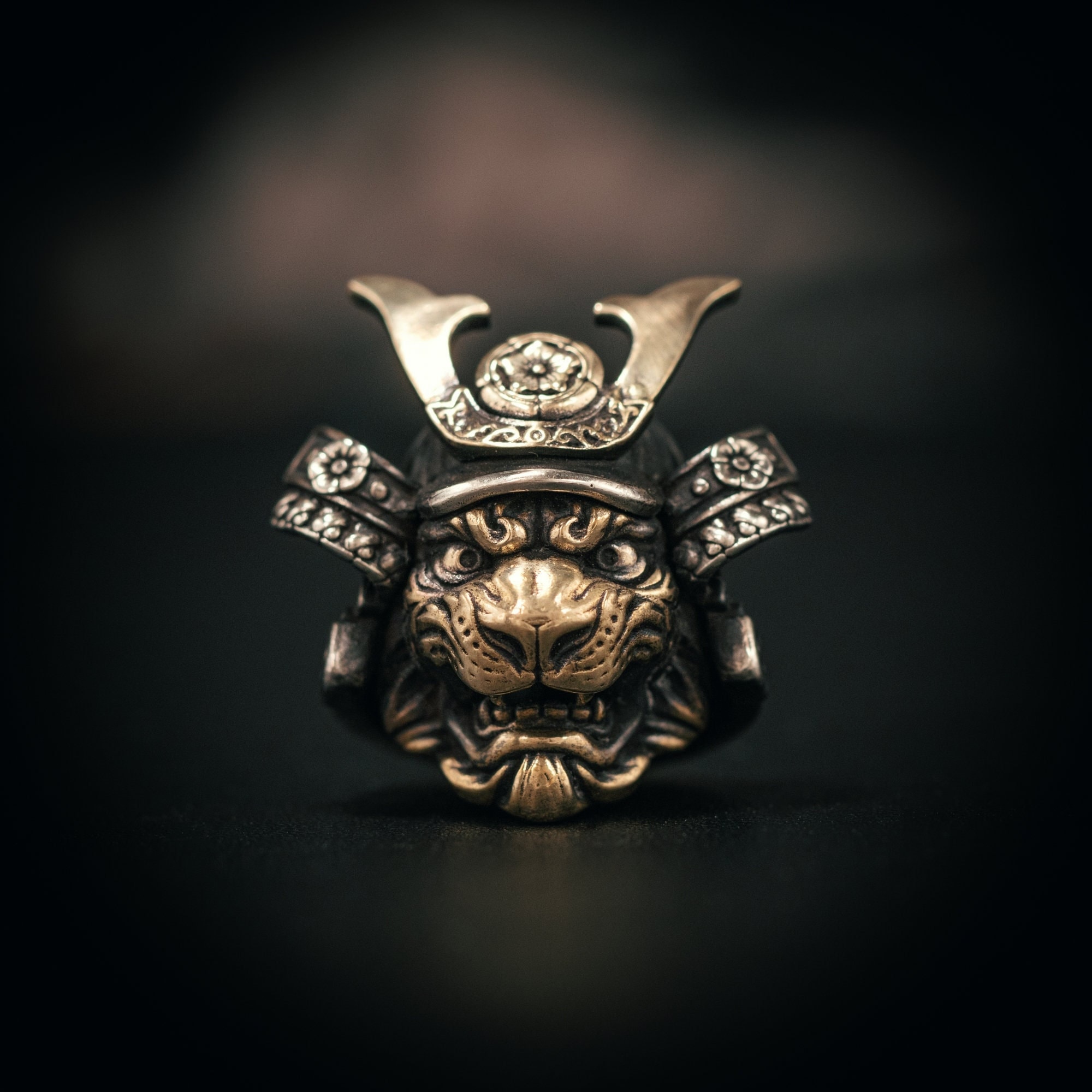 Japanese Tiger Samurai Paracord Bead – White Brass & Brass Fusion | EDC ...