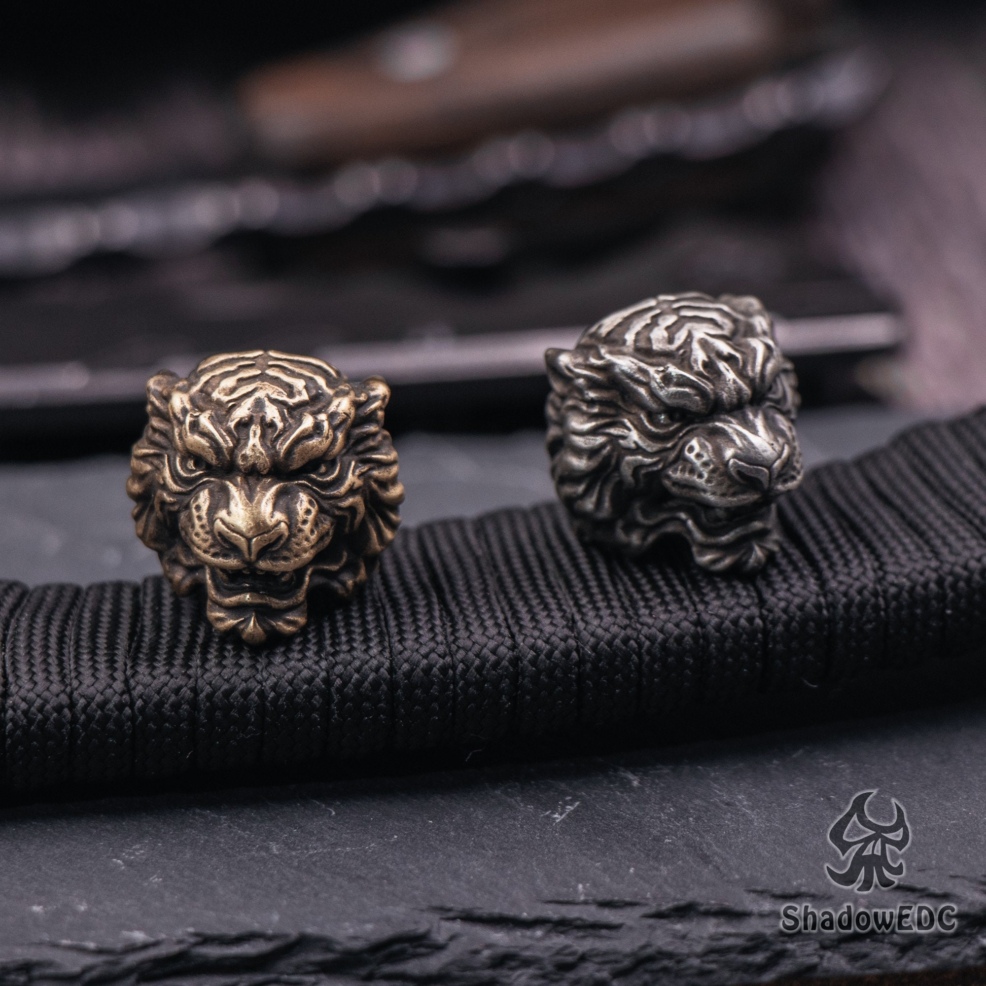 Paracord Bead Tiger for Knife Bracelet and EDC Gears - Etsy