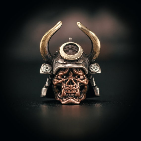 Samurai Hannya Mask Helmet Paracord Bead Japanese Warrior | Etsy