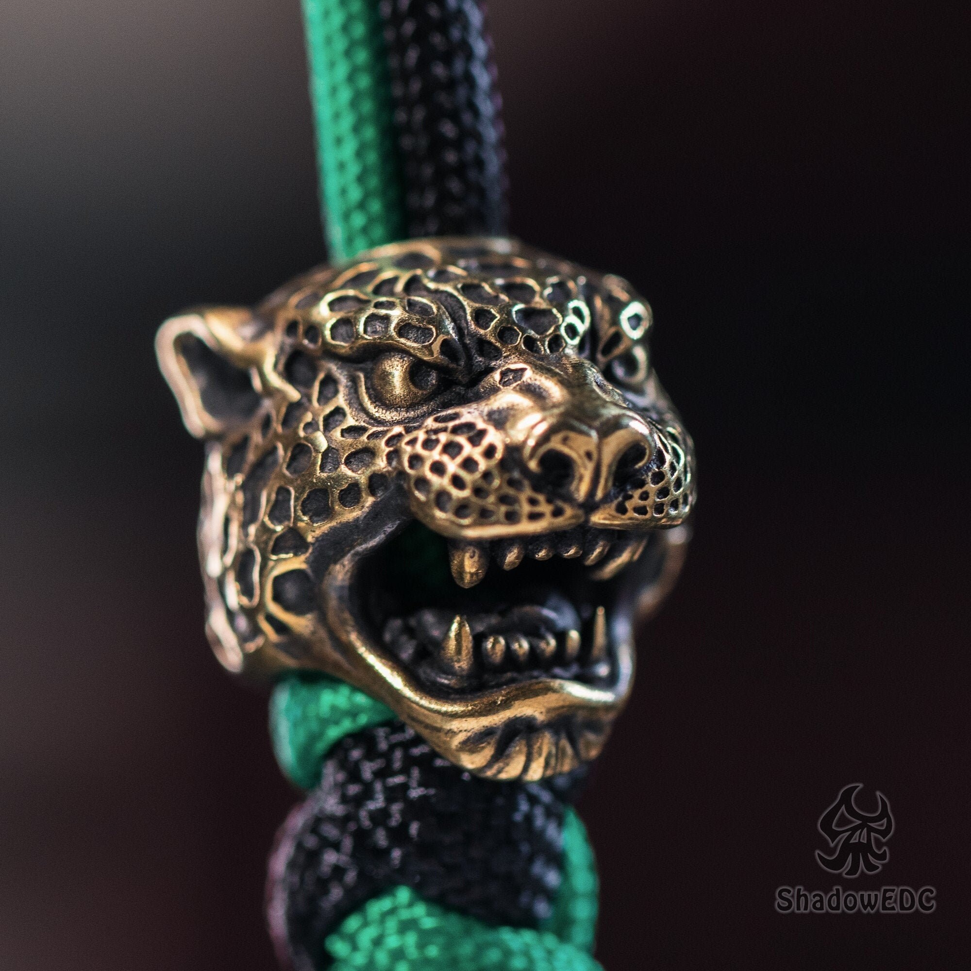 Paracord Bead Leopard Head for Knife Bracelet and EDC Gears - Etsy