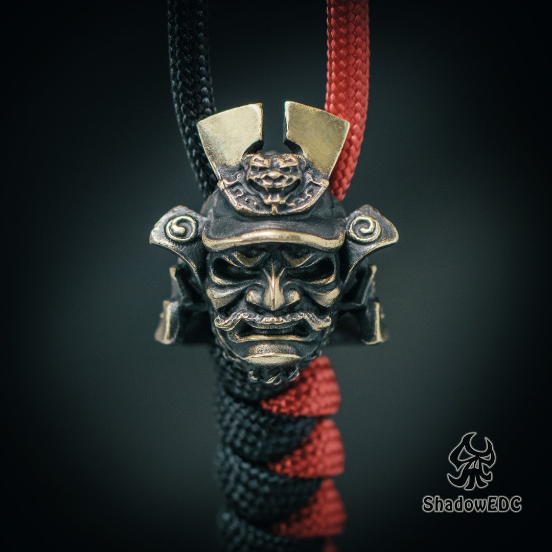 Samurai General Paracord Bead – Japanese Warrior Helmet Bead for Knife ...