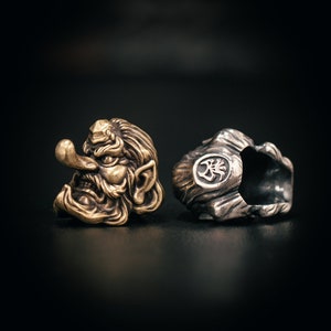 Paracord Bead Tengu 天狗 てんぐ for Knife, Bracelet, Necklace and EDC Gears ...