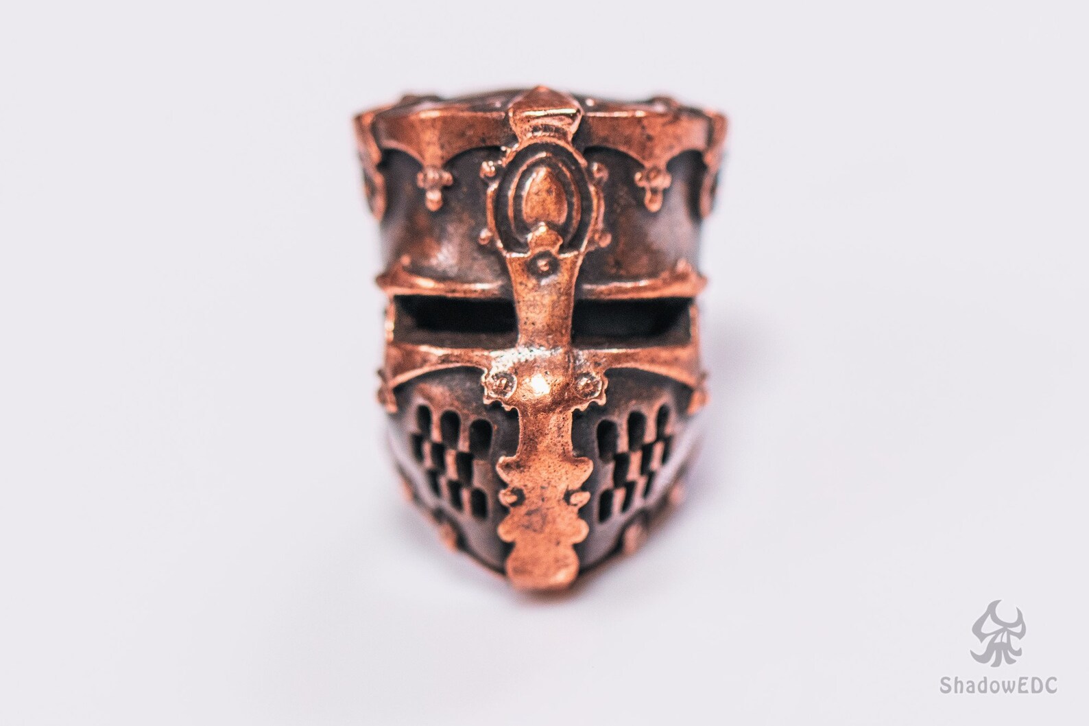 Paracord Bead Crusader Helmet Medieval Warrior for Knife, Bracelet, and ...
