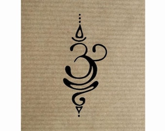 Breathe Symbol 2 - Om Sanskrit Symbol for Breathe - Svg- Png - Eps - AI ...