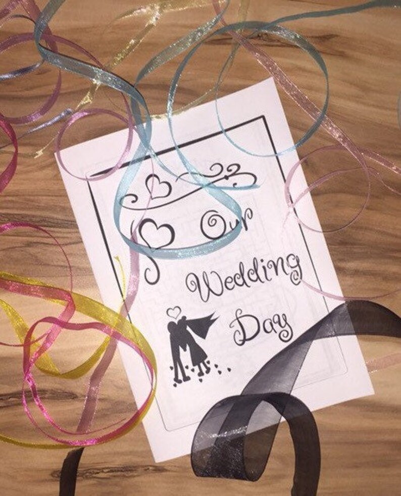 Wedding Activity Book Instant Download A4 Size 12 Page A5 - Etsy