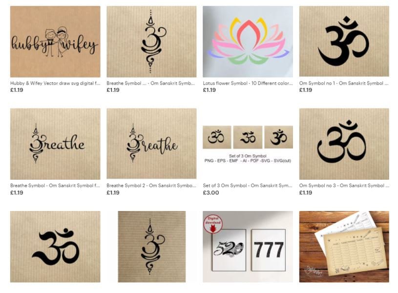 Breathe Symbol - Om Sanskrit Symbol for Breathe - Svg- Png - Eps - AI ...