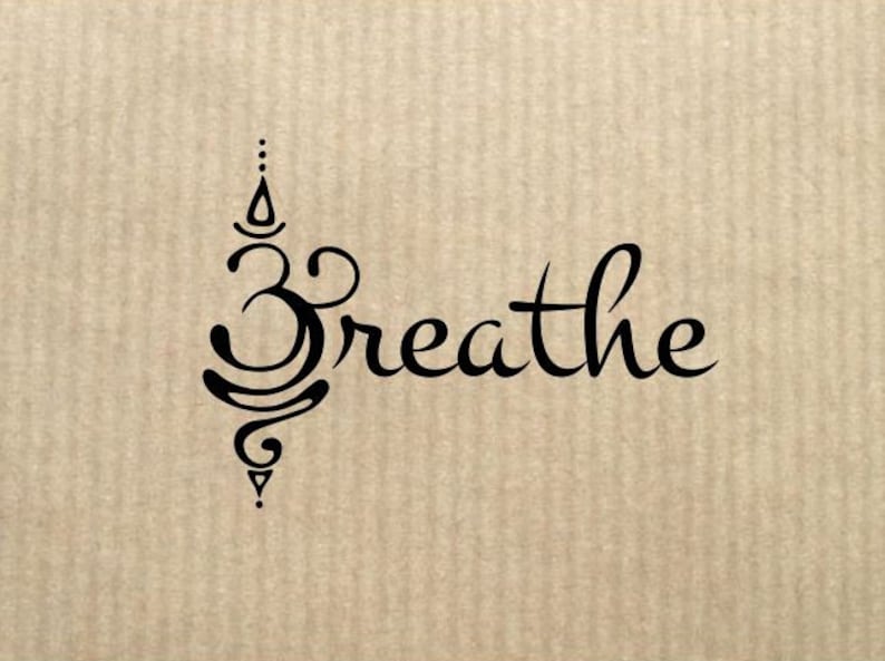 Breathe Symbol Om Sanskrit Symbol for Breathe Svg Png - Etsy Finland