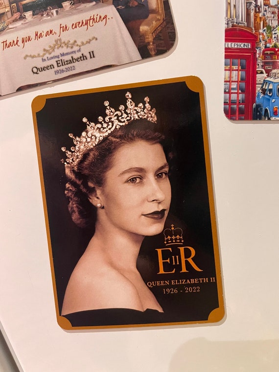 In Loving Memory Queen Elizabeth II Memorial Magnet - Etsy Israel