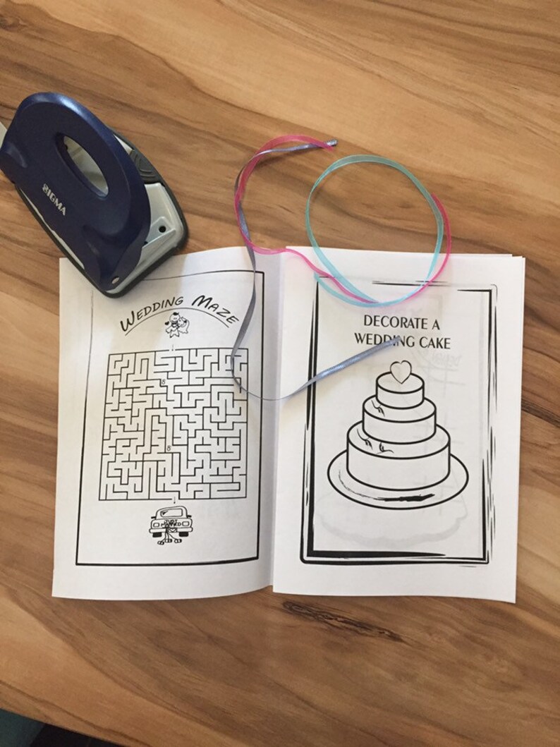 Wedding Activity Book Instant Download A4 Size 12 Page A5 - Etsy