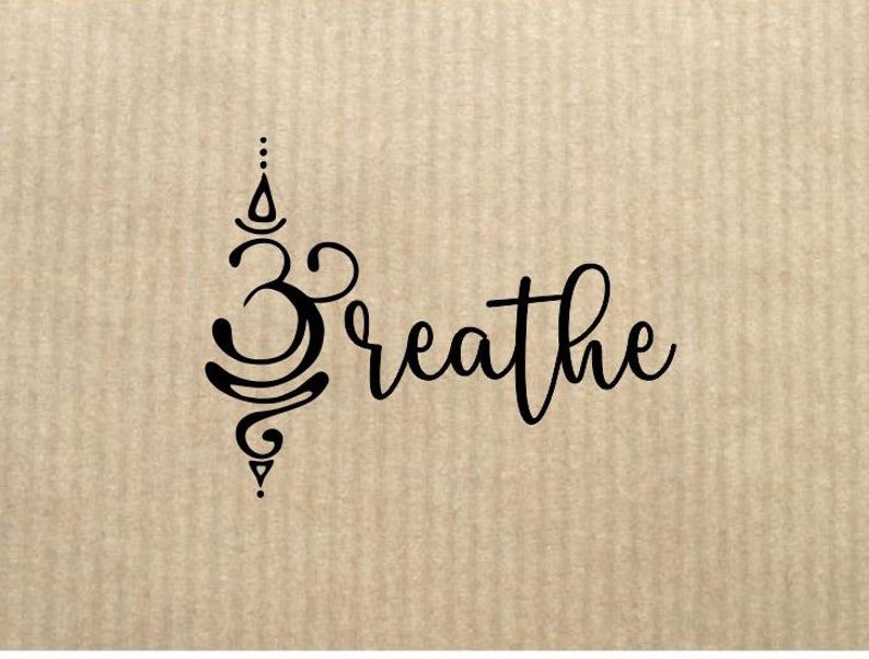 Breathe Symbol 2 - Om Sanskrit Symbol for Breathe - Svg- Png - Eps - AI ...