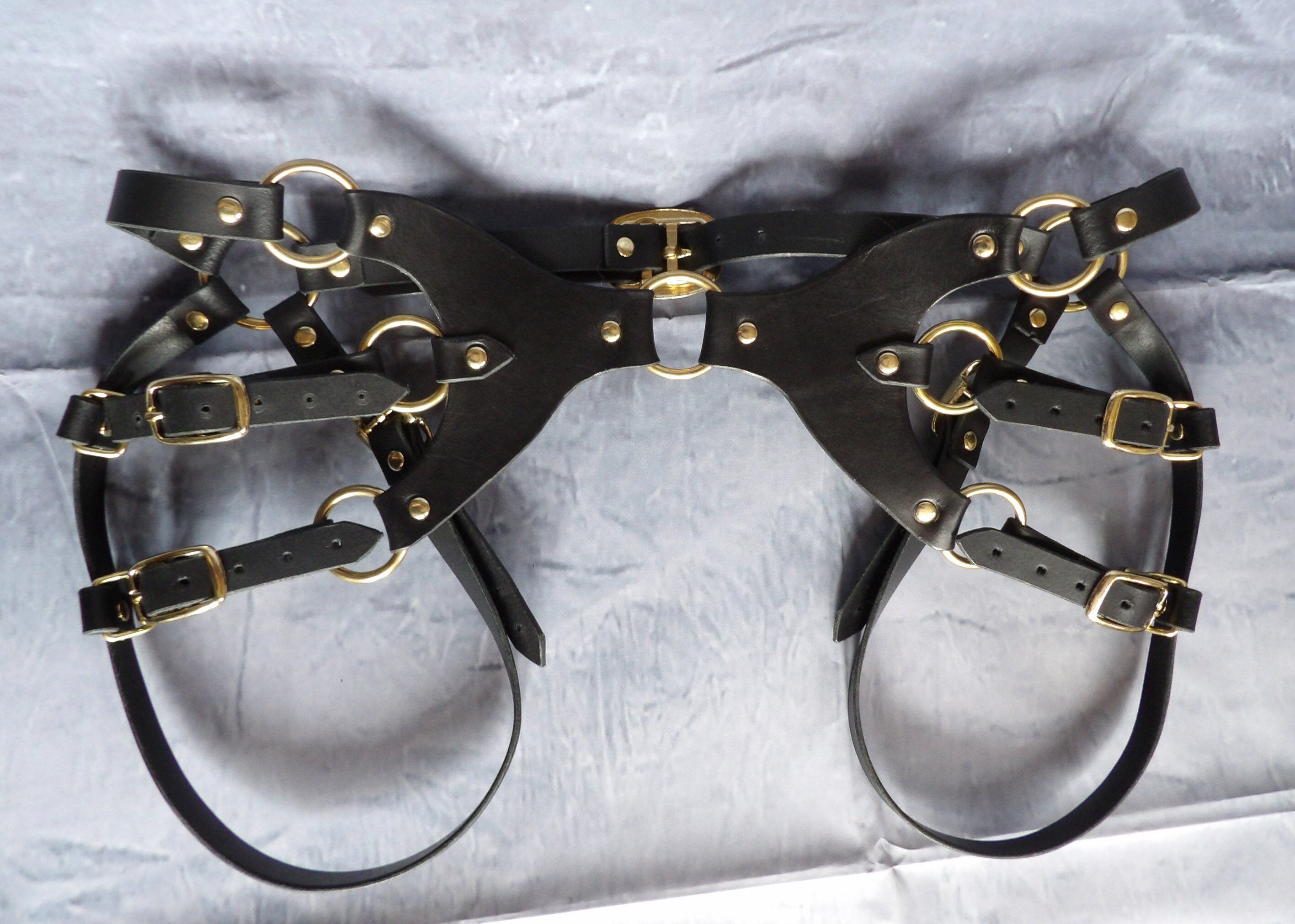 Custom Fit Premium Real Leather Pony Play Loin Strap Spider Harness - Etsy