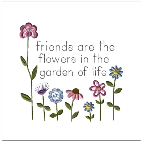 Friend Embroidery Designs - Etsy