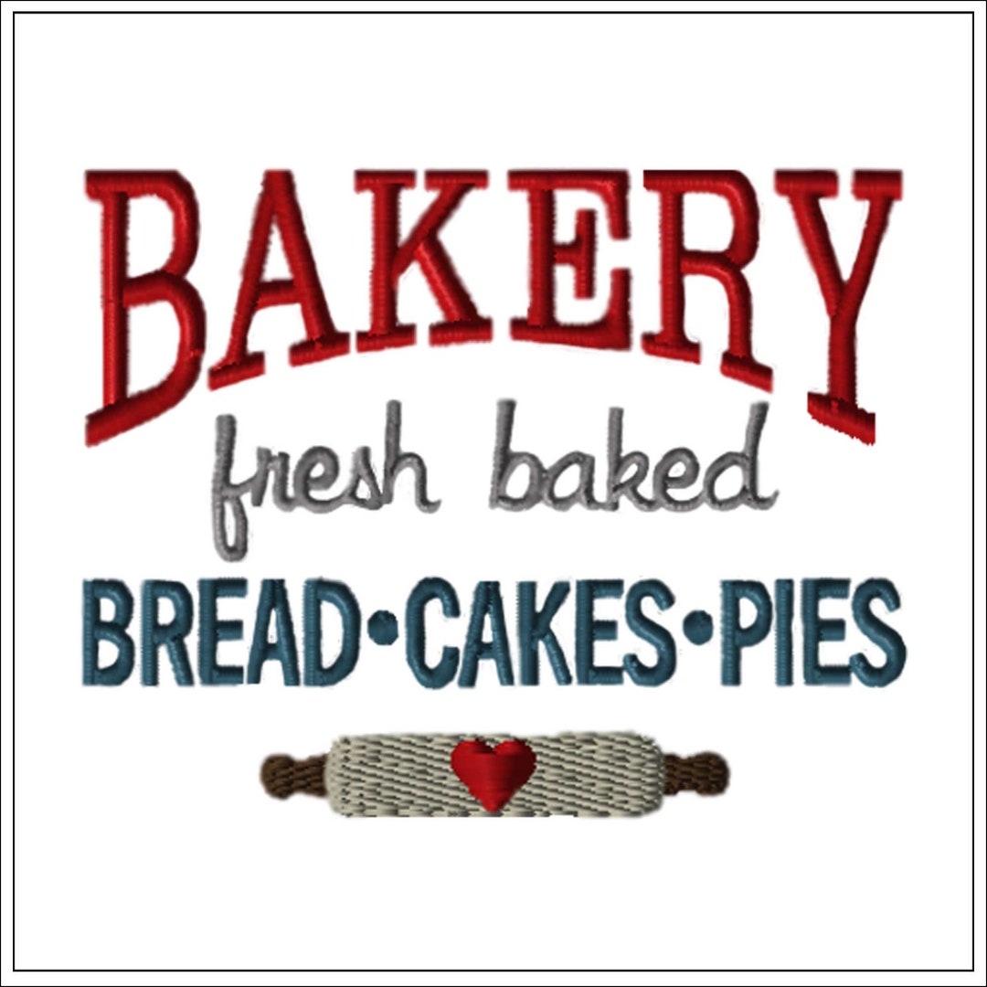 Bakery Fresh Baked | Machine Embroidery Design #1237 - Etsy