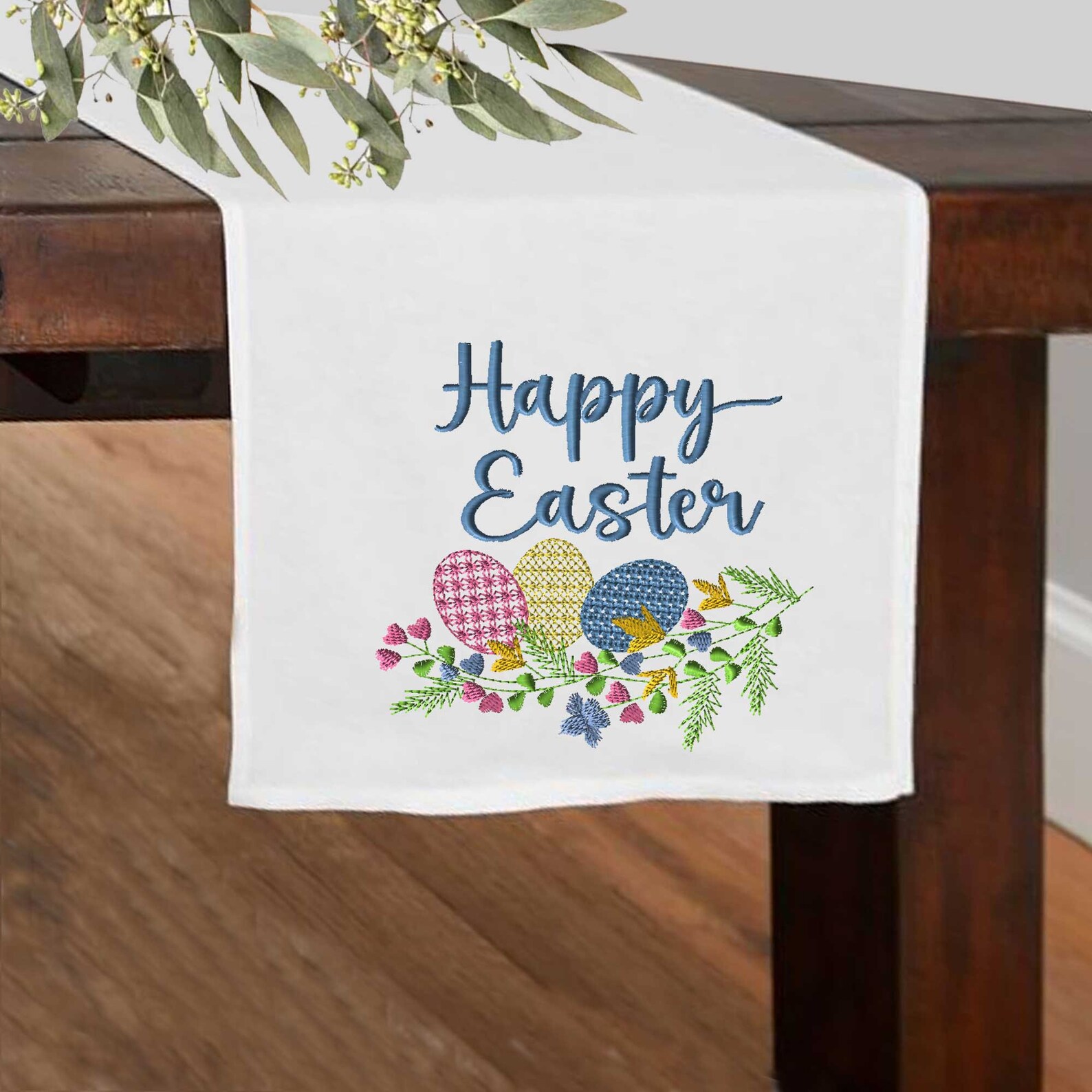 Happy Easter Flowers-machine Embroidery Design- #1165 - Etsy