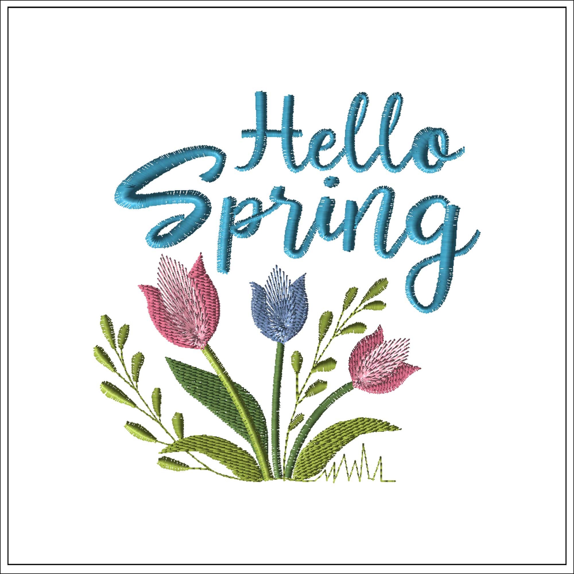 Spring Tulips-machine Embroidery Design 1145 - Etsy