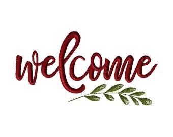 Welcome Embroidery - Etsy