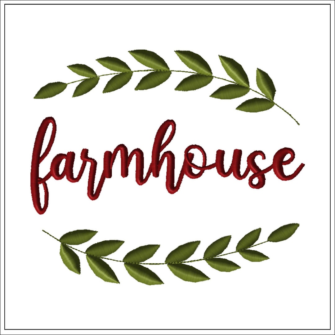Farmhouse | Machine Embroidery Design #1233 - Etsy
