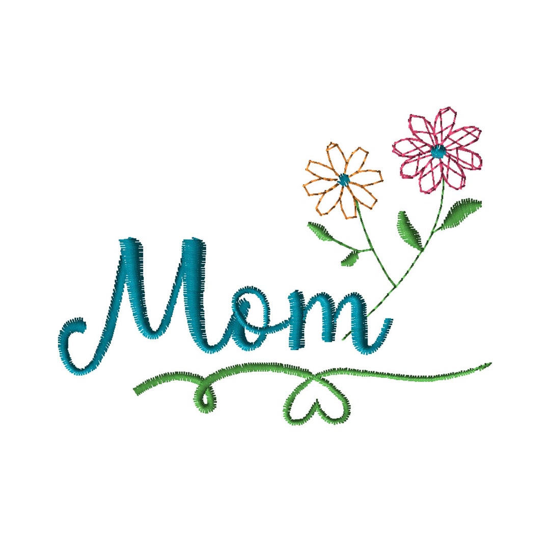 Mom-machine Embroidery Design 1318 - Etsy