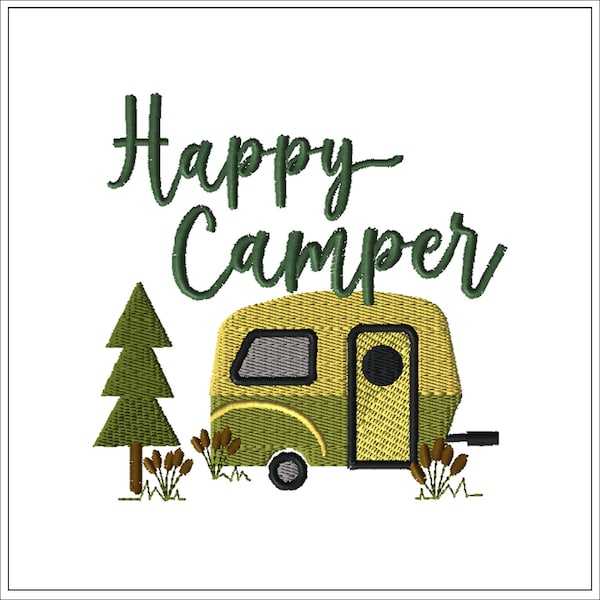Camper Embroidery - Etsy