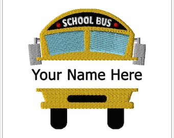 School Bus Embroidery Design Onni. Machine Embroidery Pattern. Vehicle ...