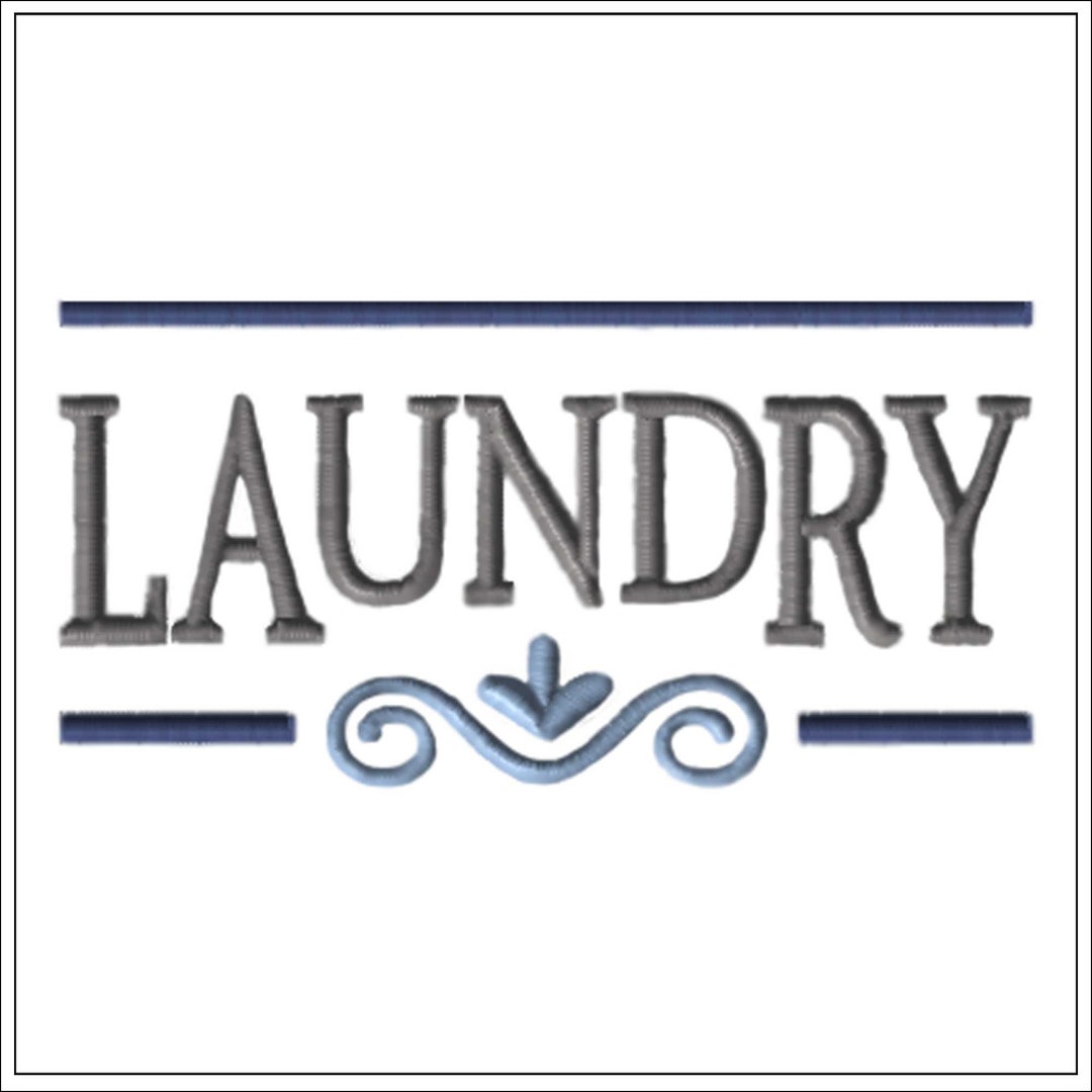 Laundry | Machine Embroidery Design #1323 - Etsy
