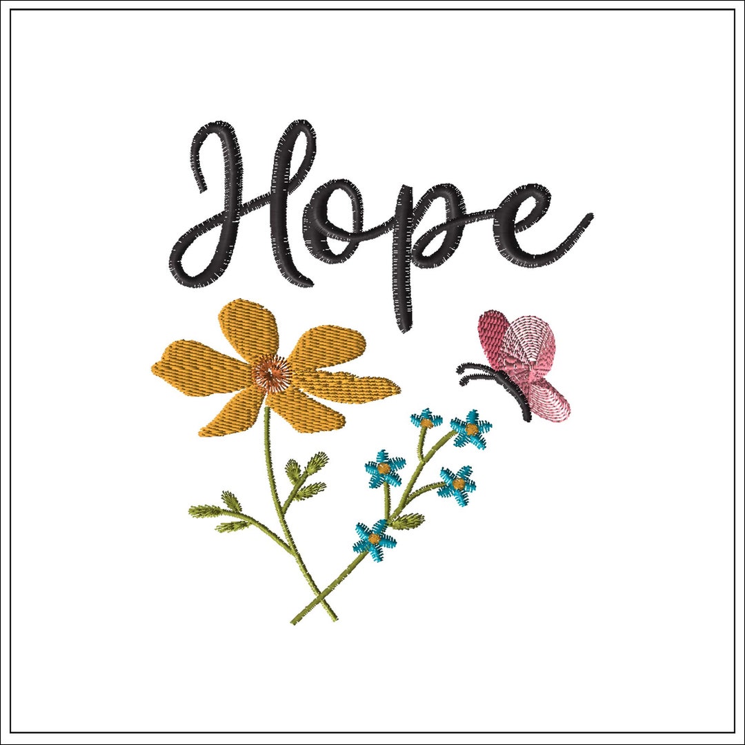 Hope-machine Embroidery Design- #1339 - Etsy