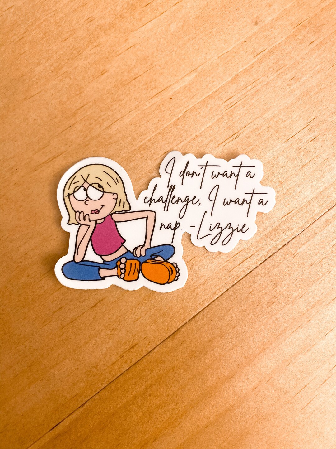 Lizzie Mcguire Sticker, Throwback Stickers, Disney Channel, Disney ...