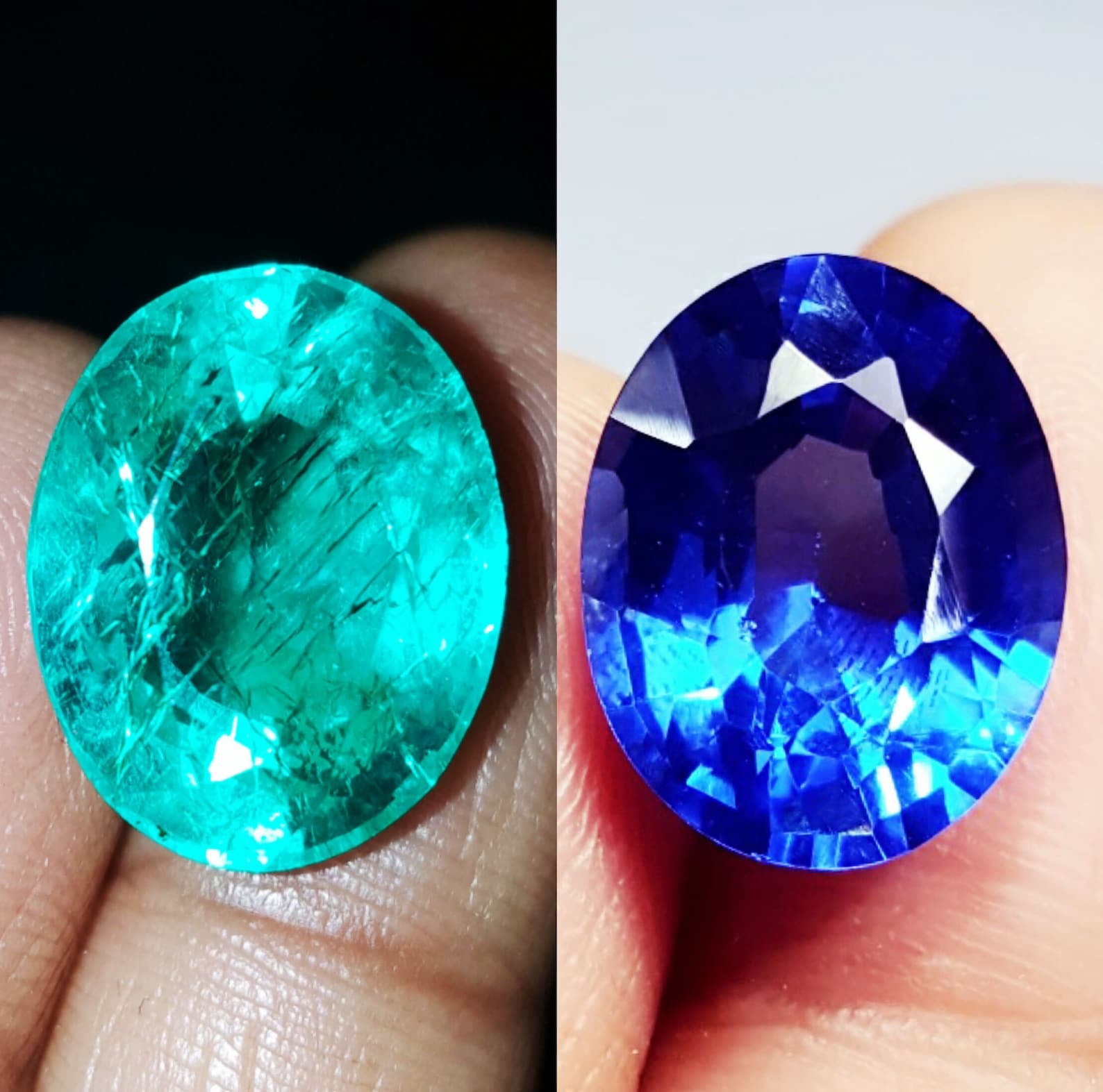 Natural Certified Emerald & Sapphire Loose Gemstone 8.00 To | Etsy