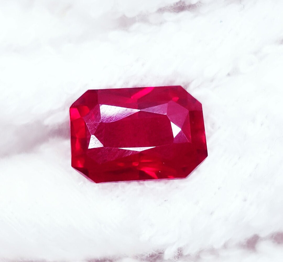 Natural Ruby Loose Ruby Red Rose Ruby 5.67 Ct Red Ruby Loose Gemstone ...