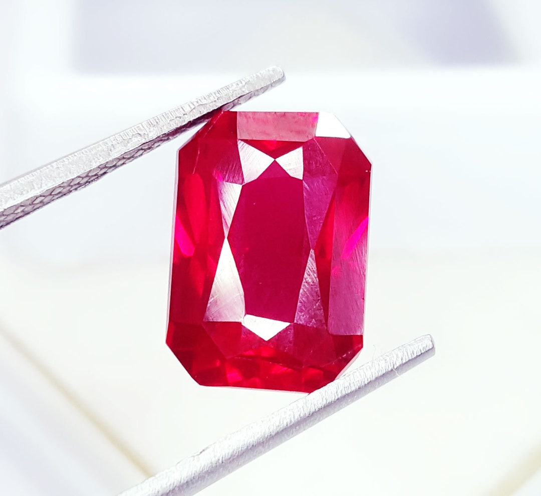 Natural Ruby Loose Ruby Red Rose Ruby 5.67 Ct Red Ruby Loose Gemstone ...