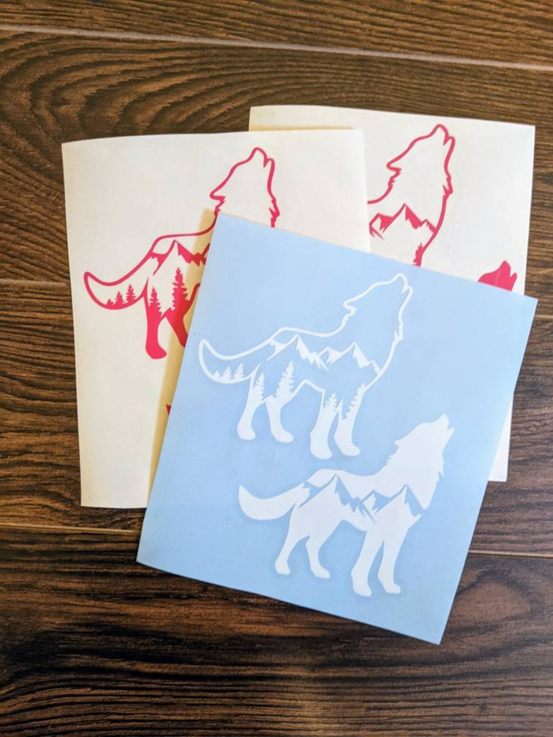 Mountain Wolf Decal | Sticker Pack | Wolf Car Decal | Nature Decal ...