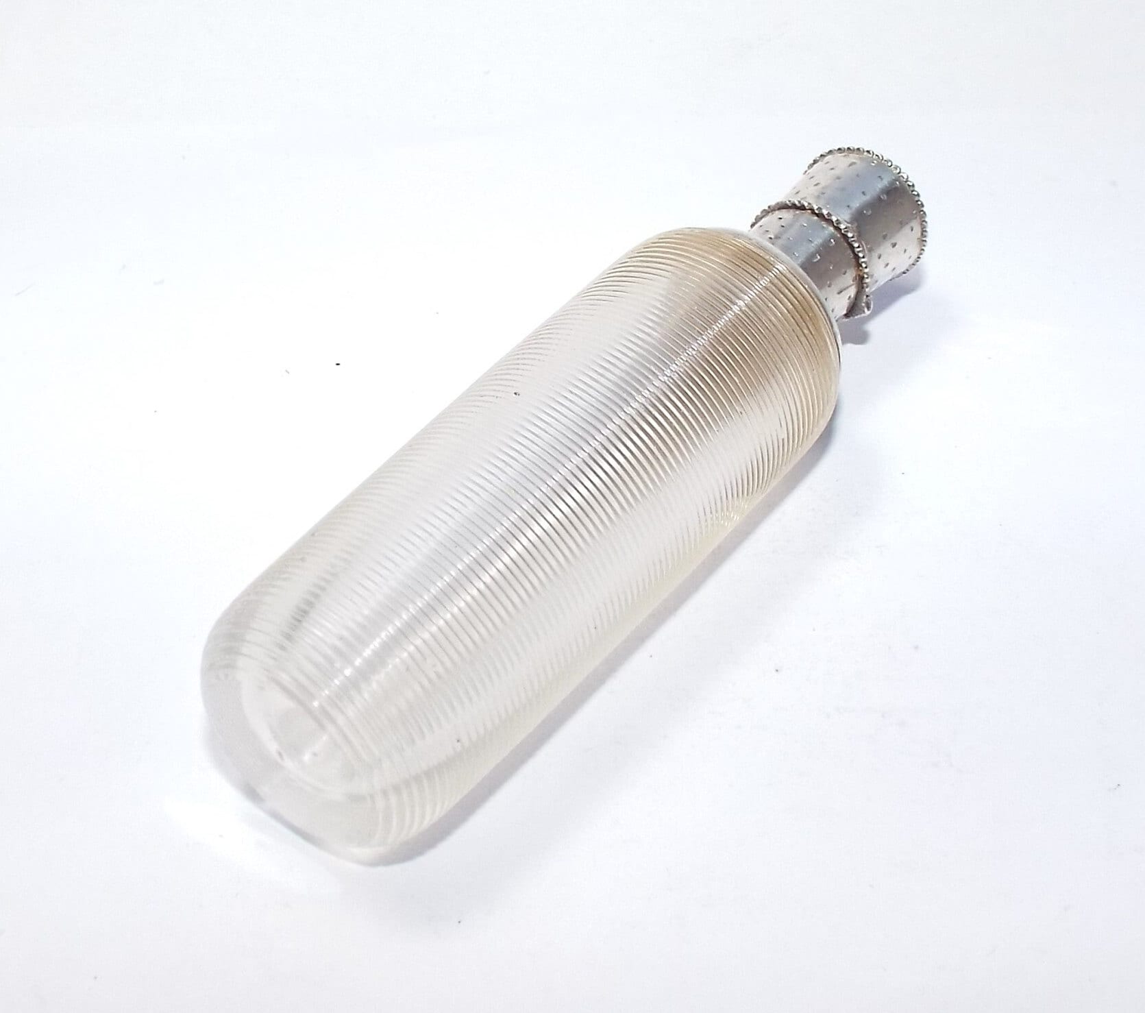 Rare 19th Century Dutch Solid Silver Top Glass Scent Bottle, Perfume ...