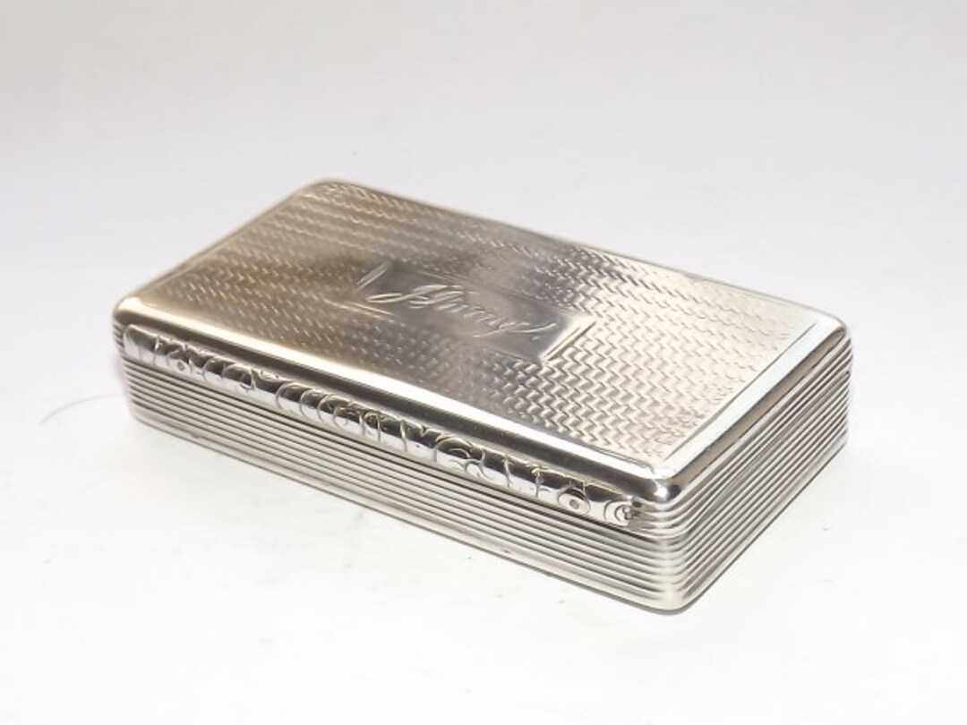 Antique Georgian 73g Sterling SOLID SILVER Snuff Box Tobacco - Etsy UK