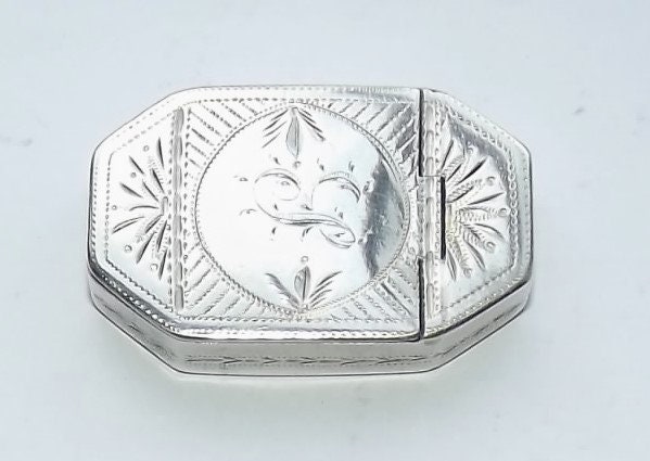 Antique Georgian 18th Century Sterling SOLID SILVER Snuff Box,pill Box, Patch Box Samuel ...