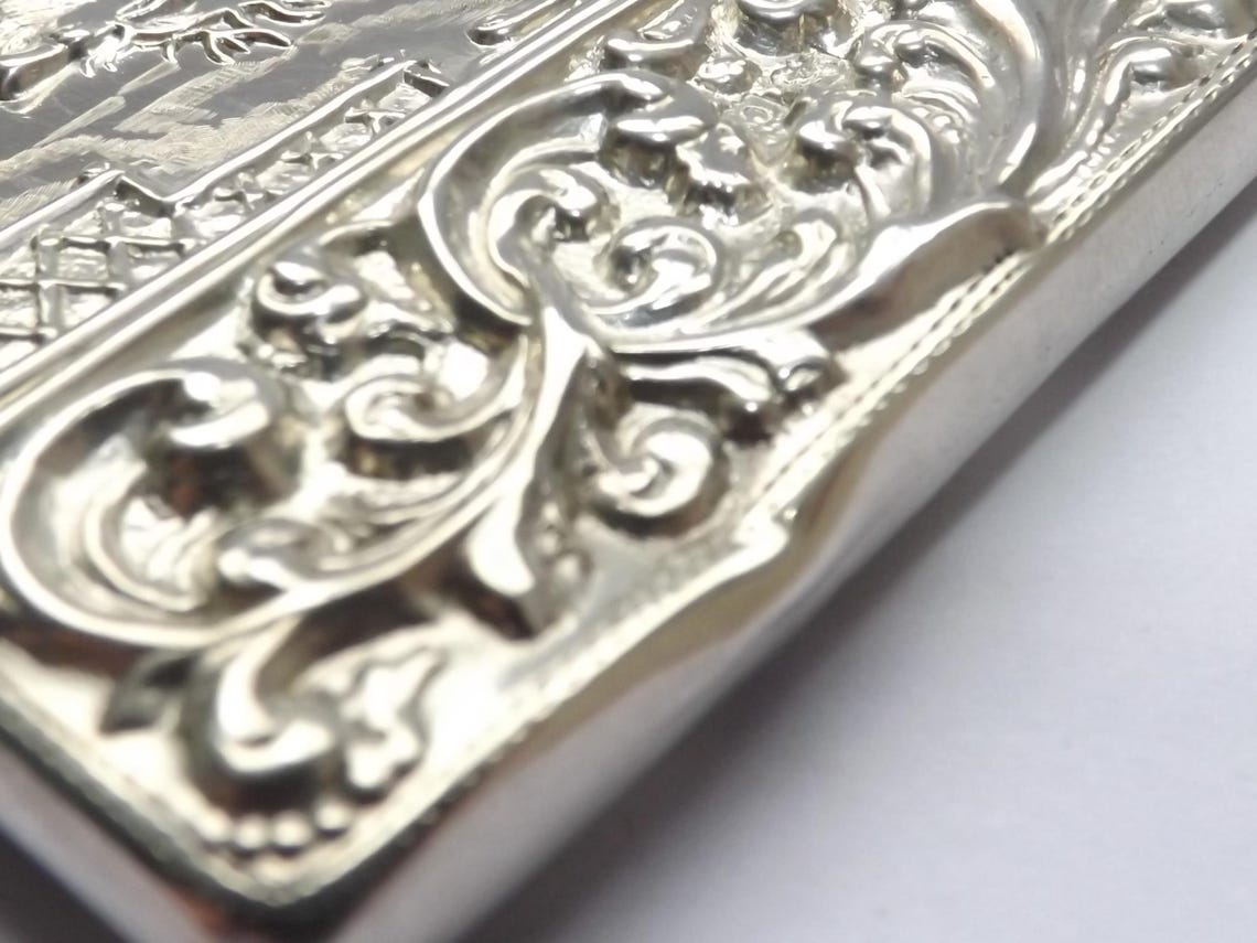 Antique Edwardian monarch of the Glen Sterling Solid Silver Card Case ...