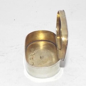 Rare Antique Sterling SOLID SILVER Patch Box, Pill Box, Snuff Box, John ...